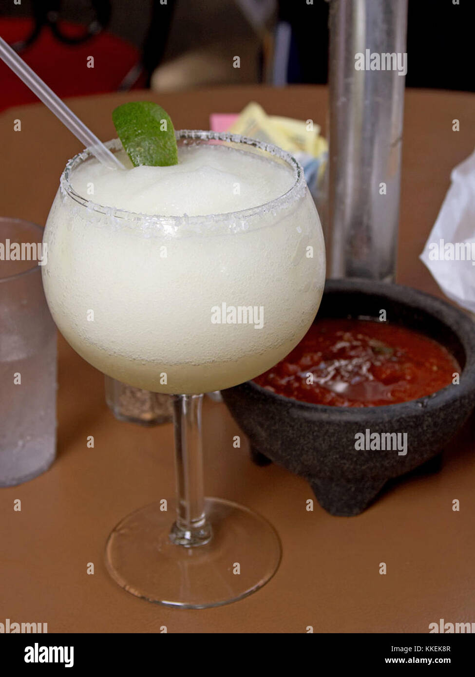 A blended margarita is a popular cocktail made with tequila, lime juice ...