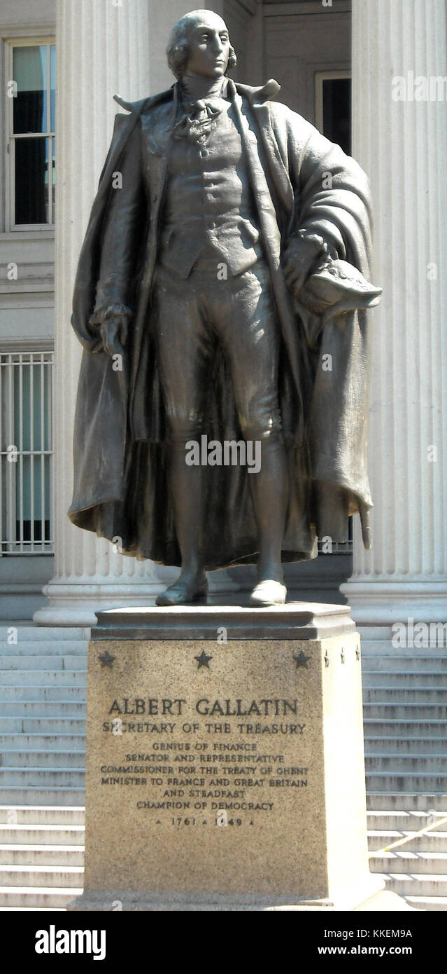Statue of albert gallatin hi-res stock photography and images - Alamy