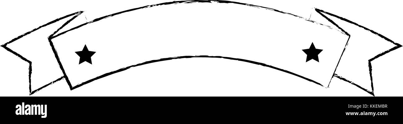 ribbon with stars icon vector illustration design Stock Vector Image ...