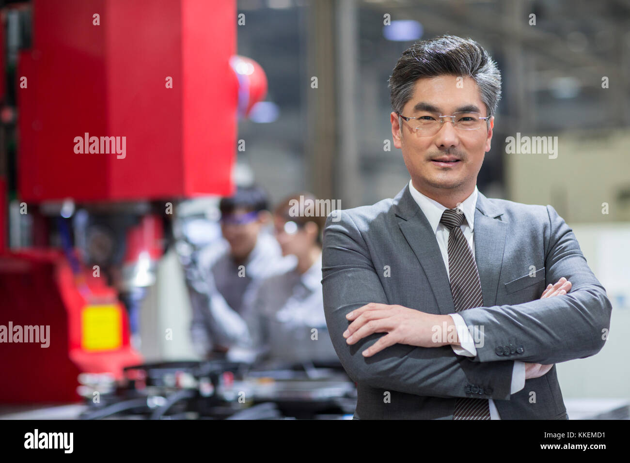 Portrait of confident Chinese businessman Stock Photo - Alamy