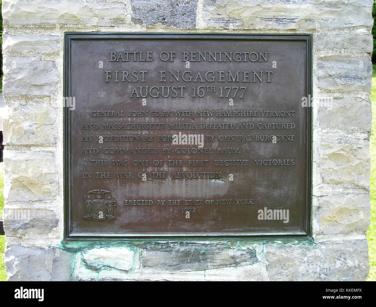 Bennington battlefield hi-res stock photography and images - Alamy
