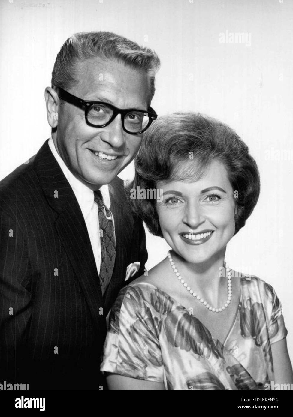 Allen Ludden and Betty White, a famous American couple, are captured in ...