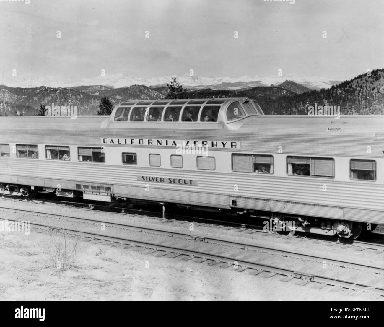 The California Zephyr Vista Dome Silver Scout, a luxury train car ...