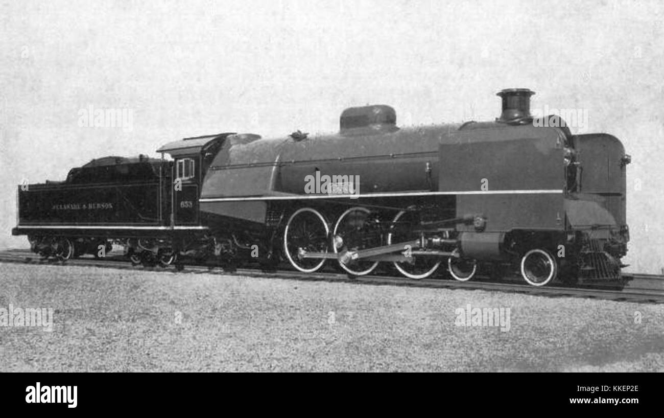 The Delaware and Hudson steam locomotive 653, built in 1934, is a ...