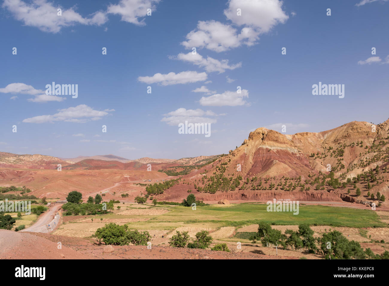 Driving through Morocco's mountain. Road to Telouet Stock Photo - Alamy