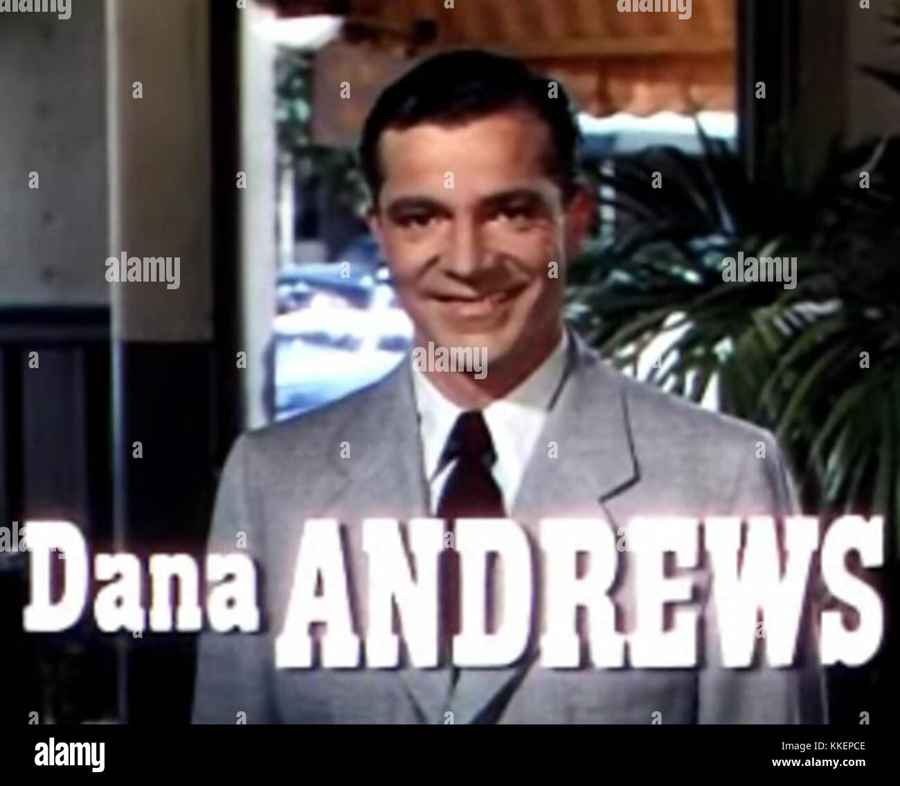 Dana Andrews in State Fair trailer Stock Photo - Alamy