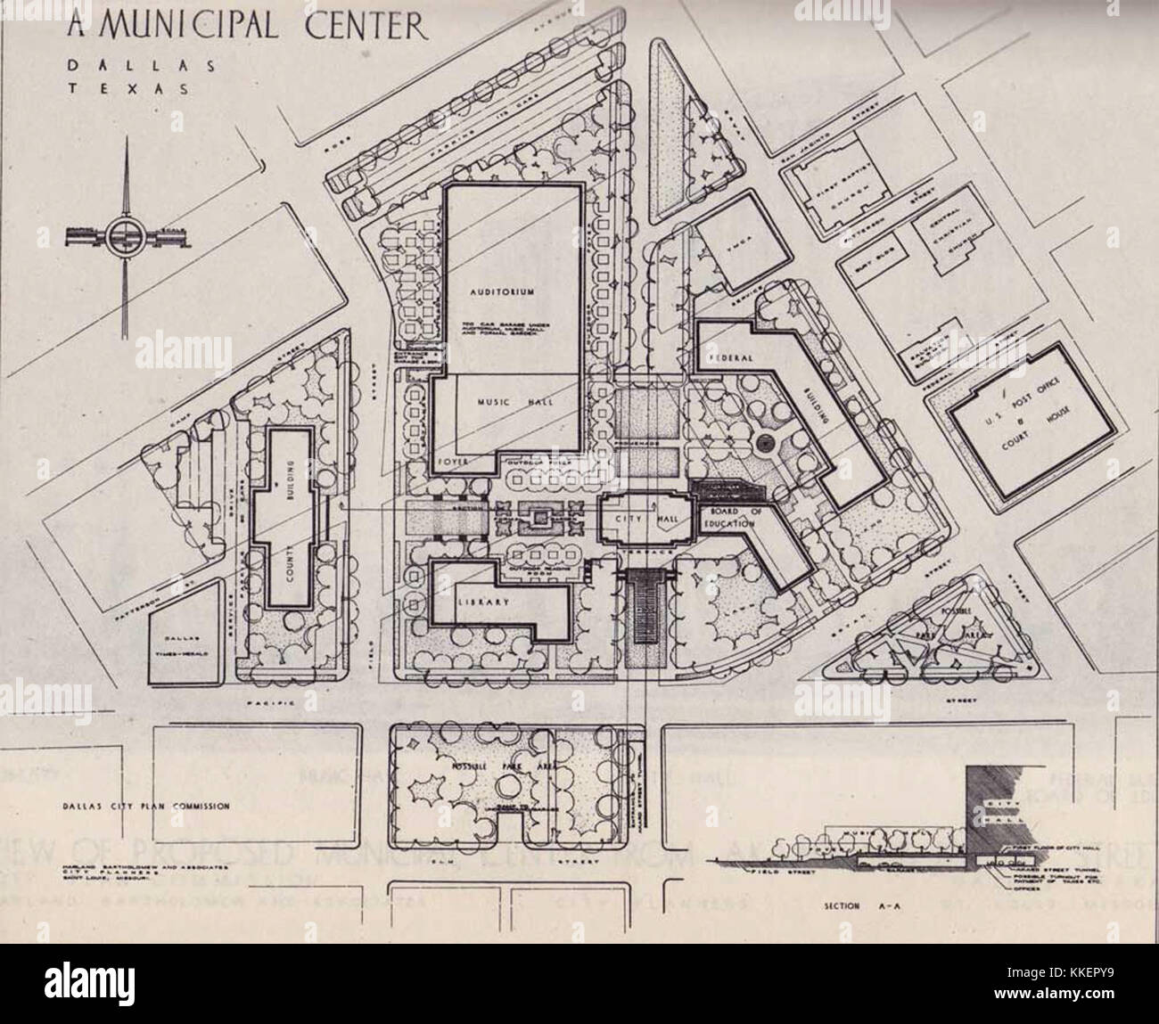 The 1946 Dallas Municipal Center Plan was a significant urban ...