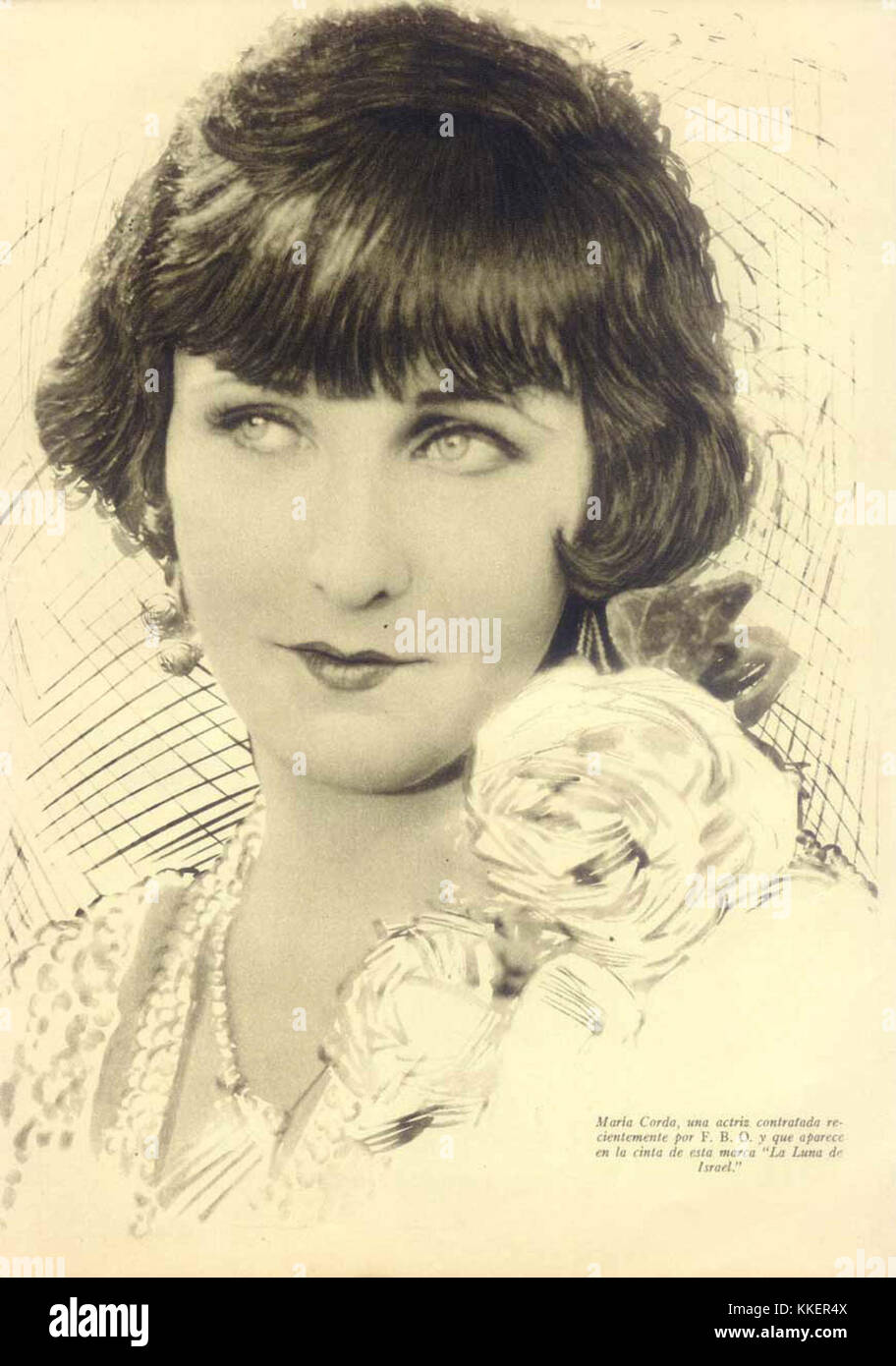 Maria Corda was featured in an Argentinean magazine advertisement ...