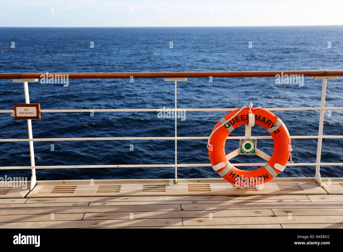 Picture shows Queen Mary 2 Ocean Liner en route to New York today ...
