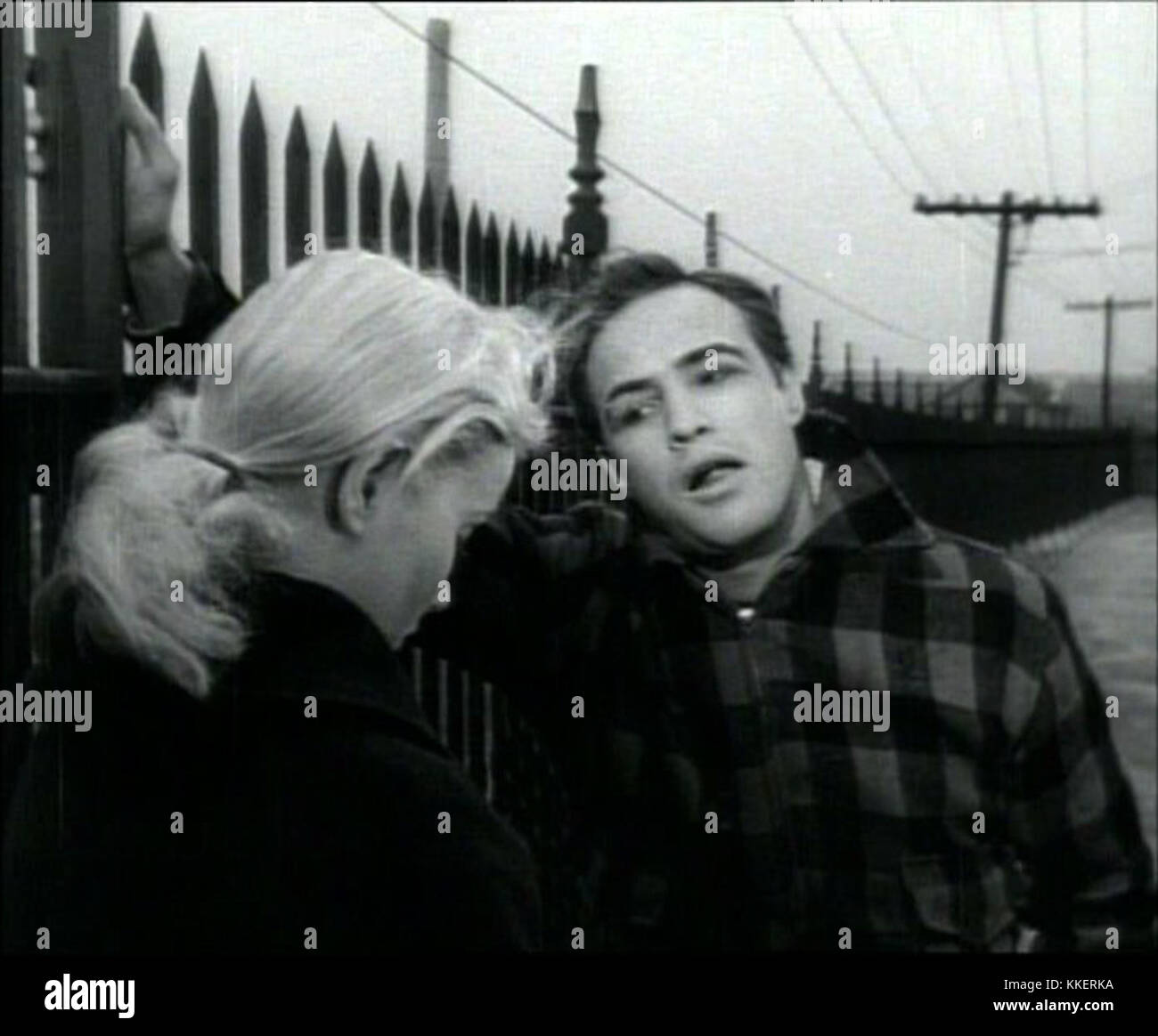 This iconic photograph captures Eva Marie Saint and Marlon Brando on ...