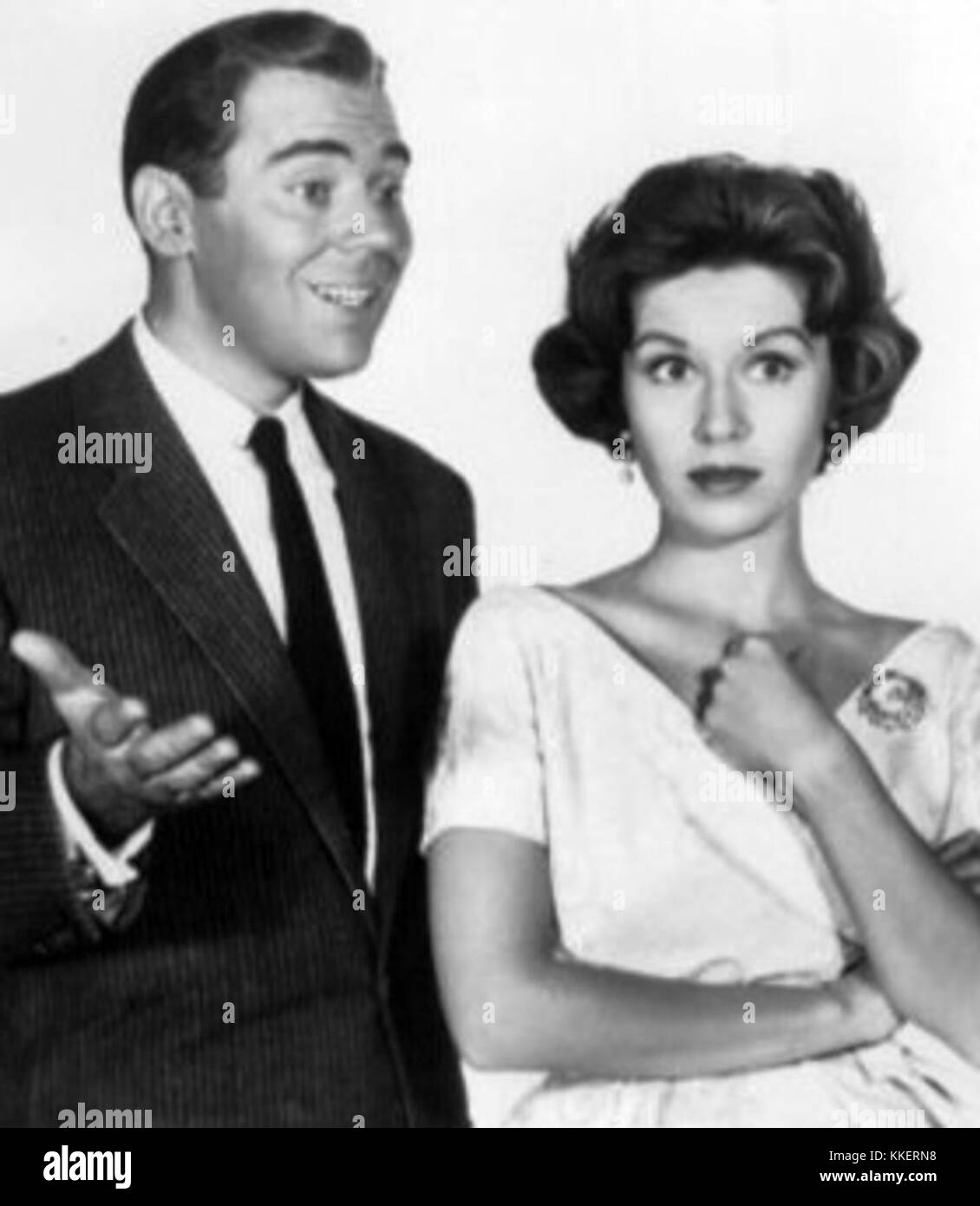 A 1959 photograph of actors Elliott Reid and Pat Crowley, captured ...