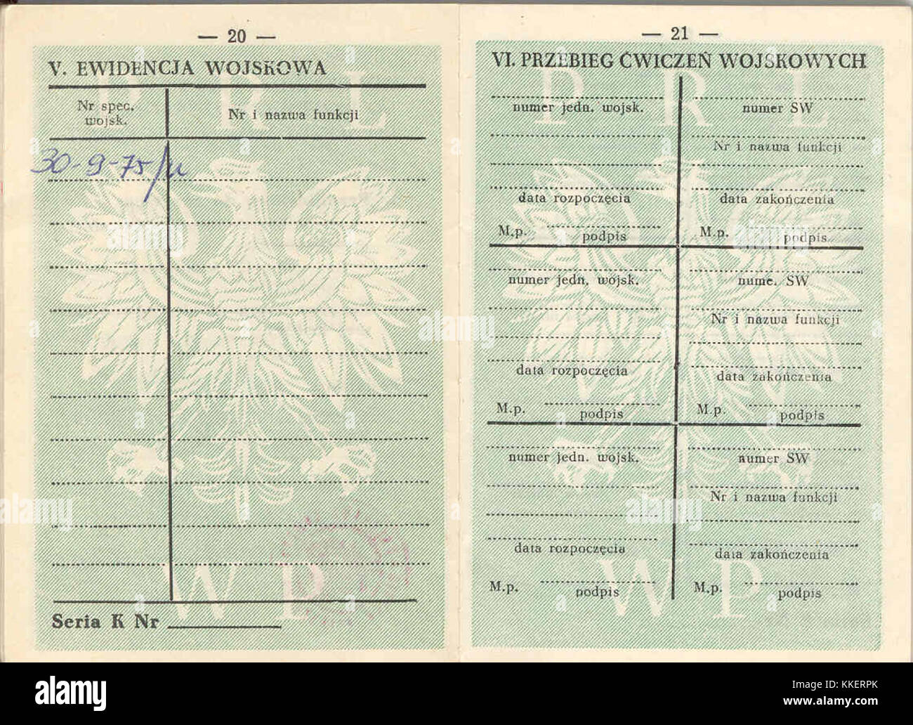 A military booklet from March 4, 1966, referencing pages 20-21 ...