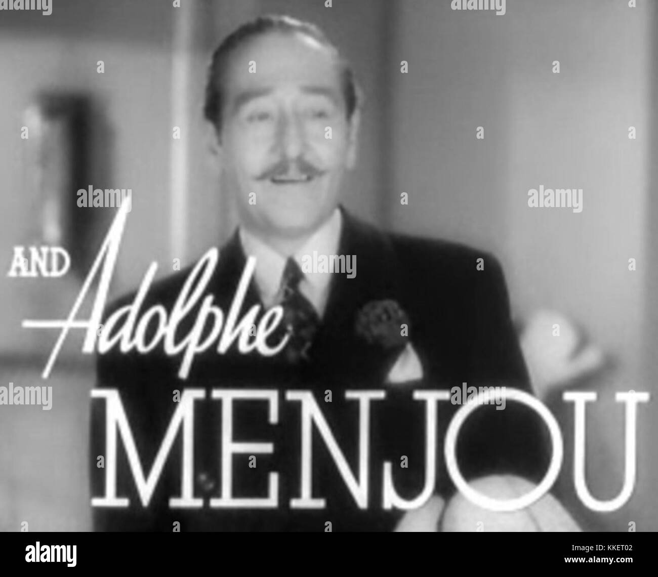 Adolphe Menjou appears in the trailer for the film Stage Door, released ...