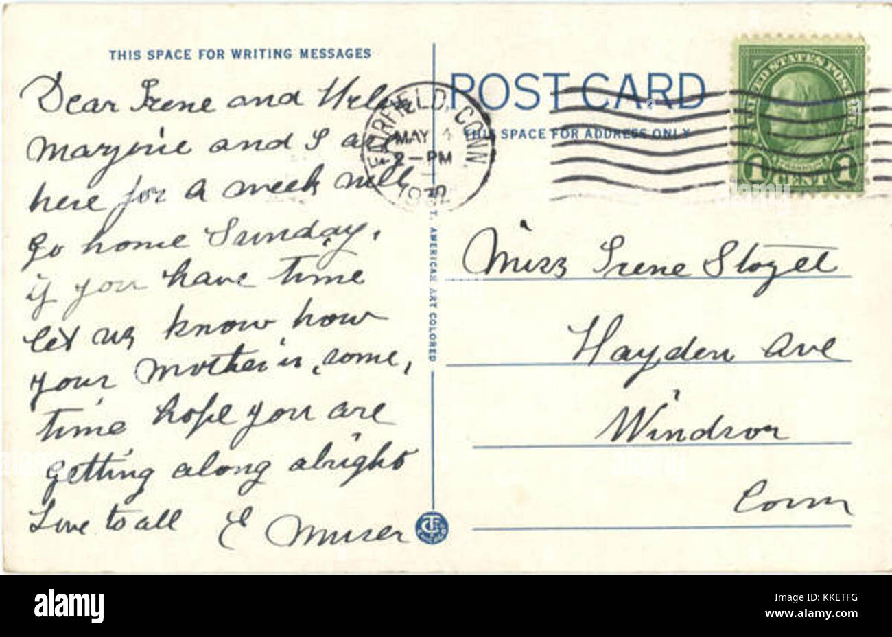 This 1932 postcard from Fairfield Beach offers a snapshot of the past ...