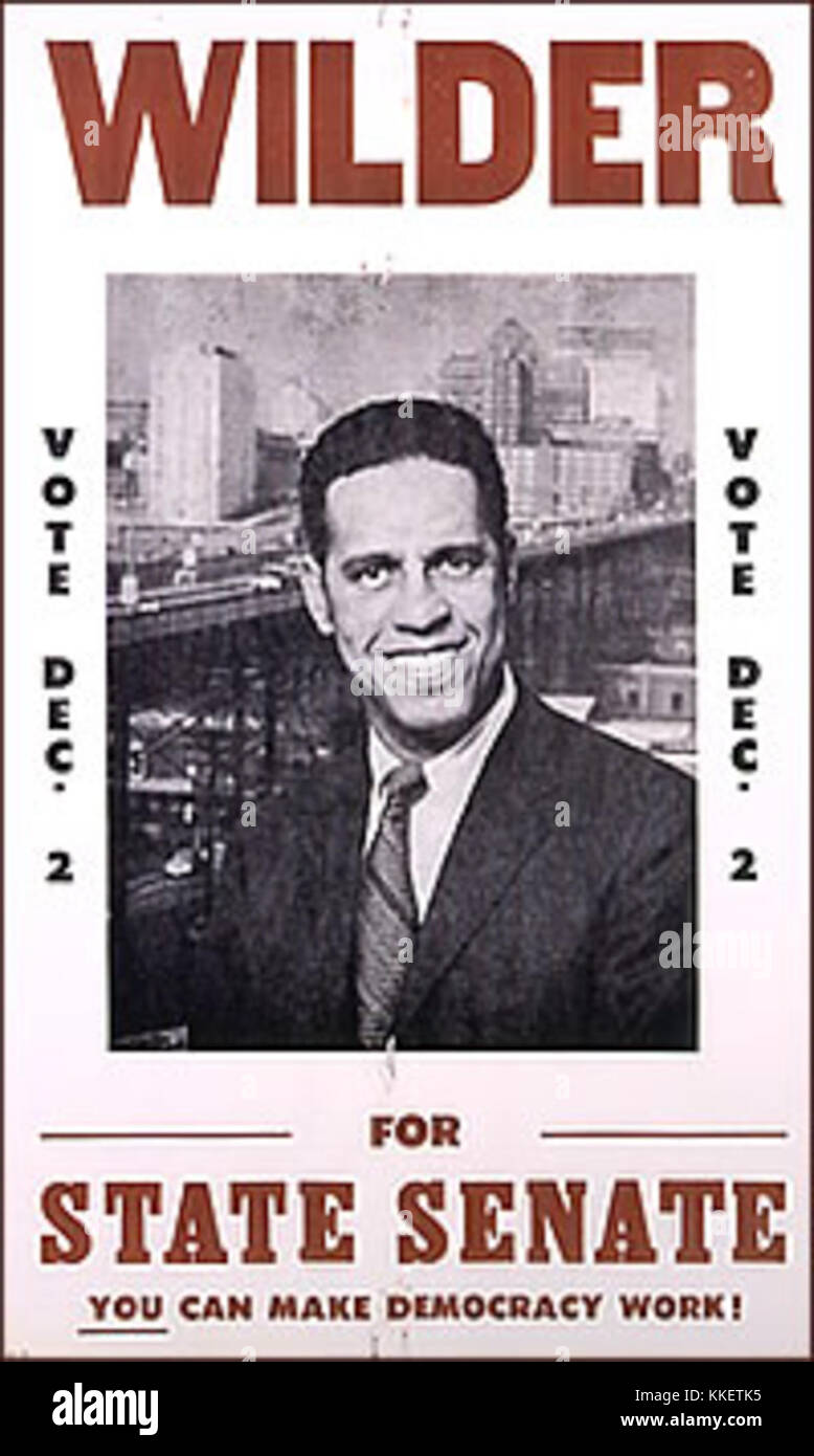 The D.Wilder S.Senate poster is an iconic political campaign item from ...