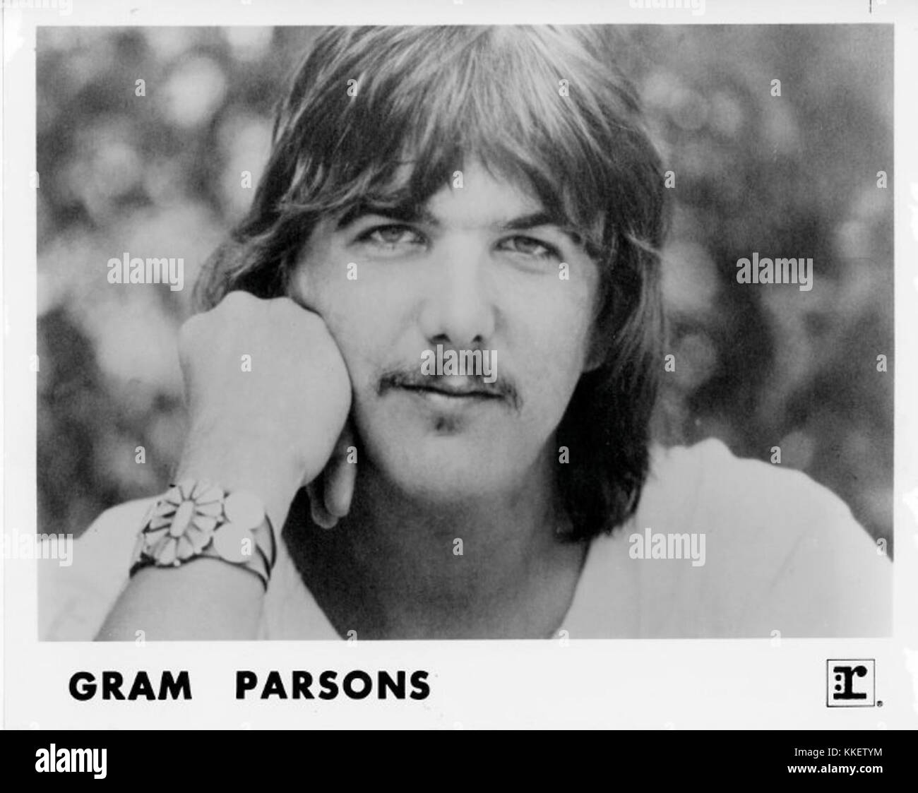 This publicity portrait of Gram Parsons, an influential American ...