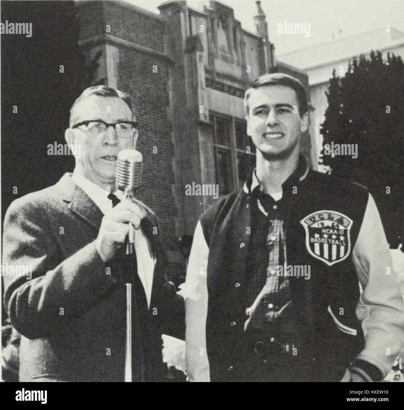 Gail Goodrich, a renowned basketball player, is featured in this 1965 ...