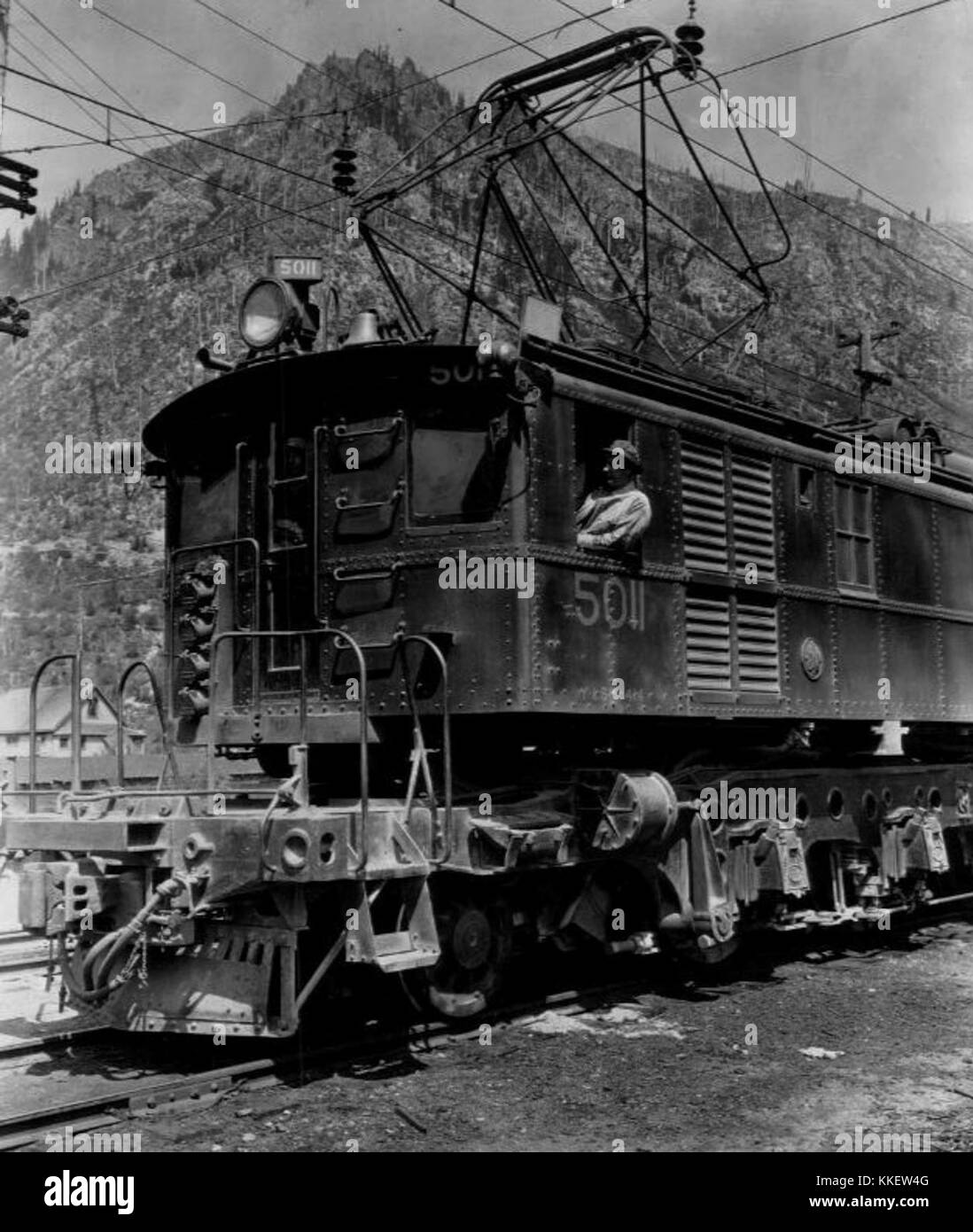 The Great Northern Y-1 GE electric locomotive, built in 1929, was a ...