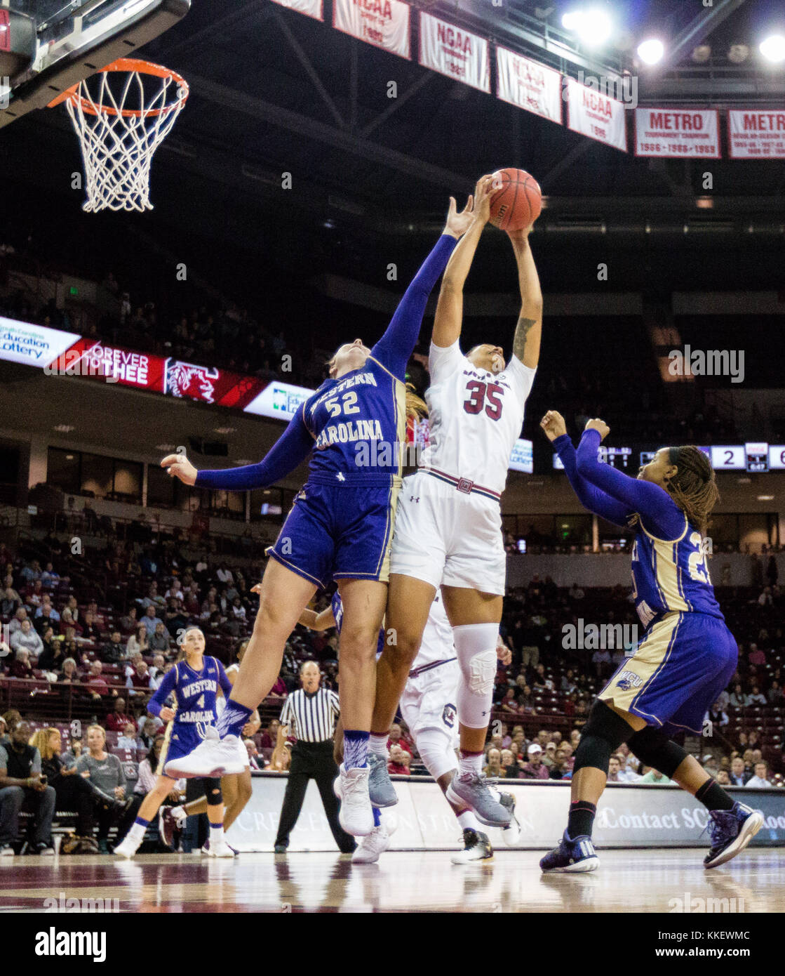 Columbia, SC, USA. 30th Nov, 2017. Western Carolina forward Emily ...