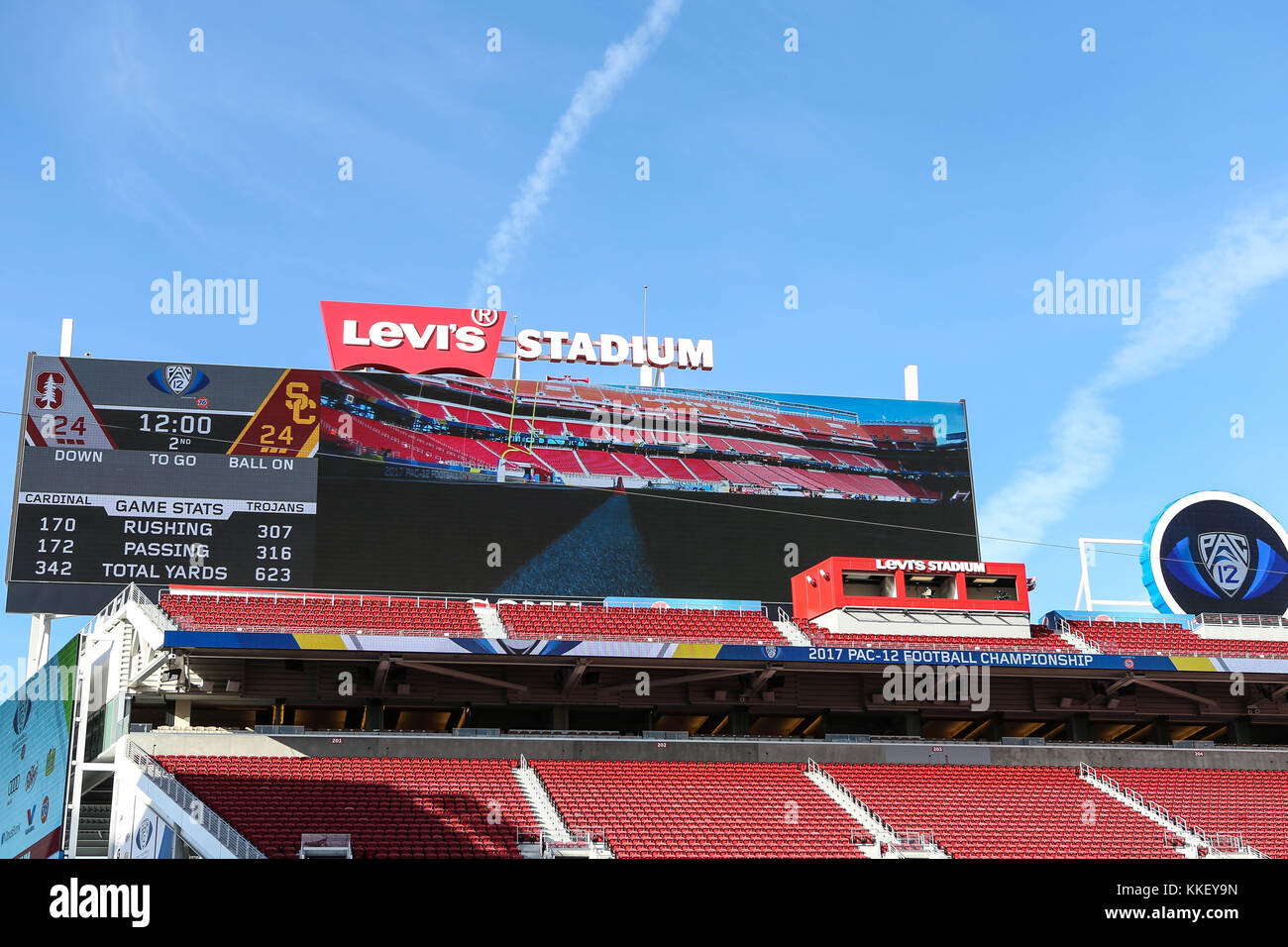 Santa Clara, CA. 1st Dec, 2017. Interior photo of Levi's Stadium prior ...
