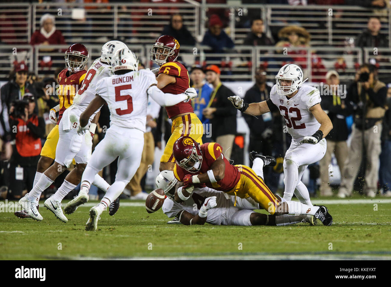 Santa Clara, CA. 01st Dec, 2017. USC Trojans running back Stephen Carr ...