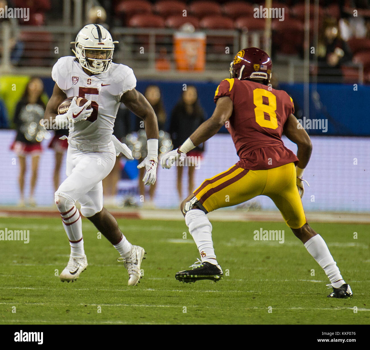 Dec 01 2017 - Santa Clara U.S.A CA Stanford wide receiver Connor ...