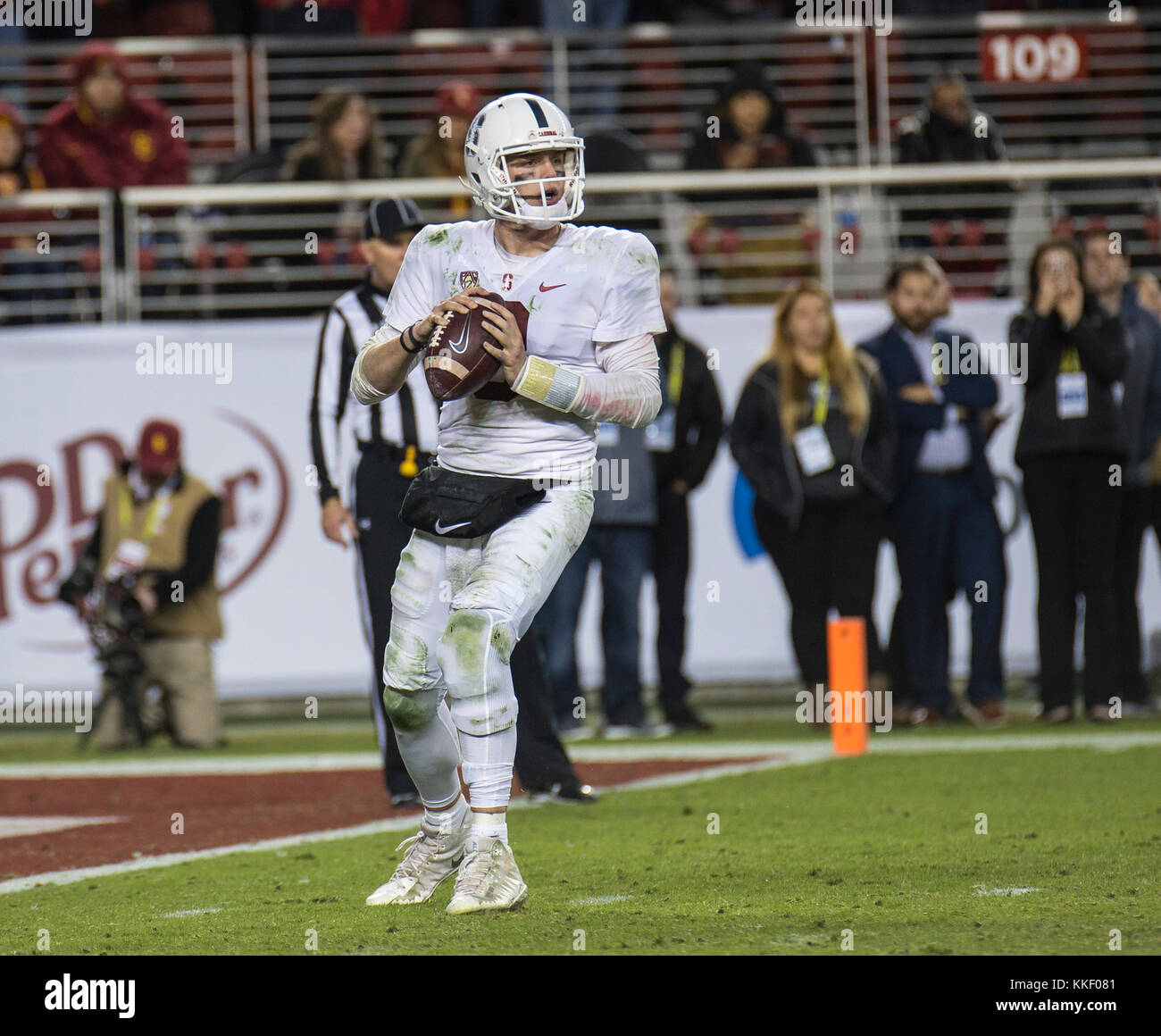 Dec 01 2017 - Santa Clara U.S.A CA Stanford quarterback K.J. Costello ...