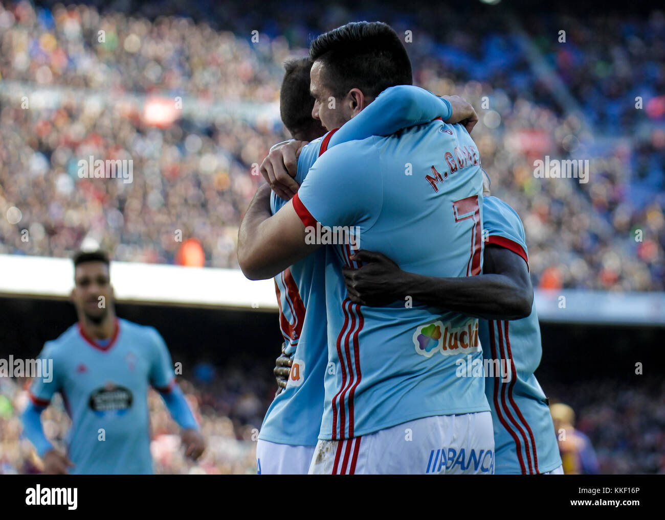 Soccer player Maxi Gomez during the match between FC Barcelona v Real ...