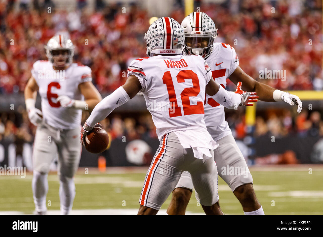 December 2nd, 2017: Ohio State Buckeyes cornerback Denzel Ward (12) and ...