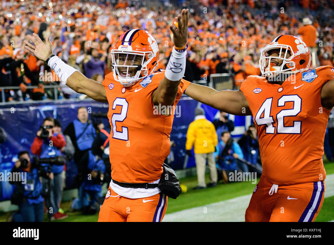 Clemson quarterback Kelly Bryant (2) during the ACC College Football ...