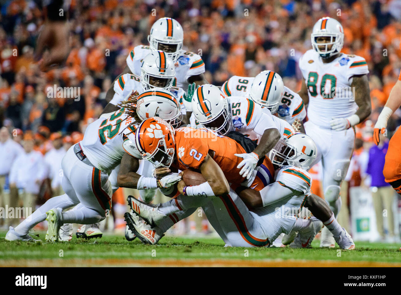 Clemson quarterback Kelly Bryant (2) during the ACC College Football ...