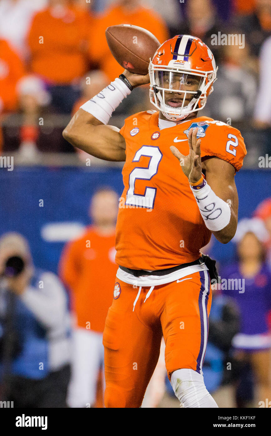 Charlotte, NC, USA. 2nd Dec, 2017. Clemson quarterback Kelly Bryant (2 ...