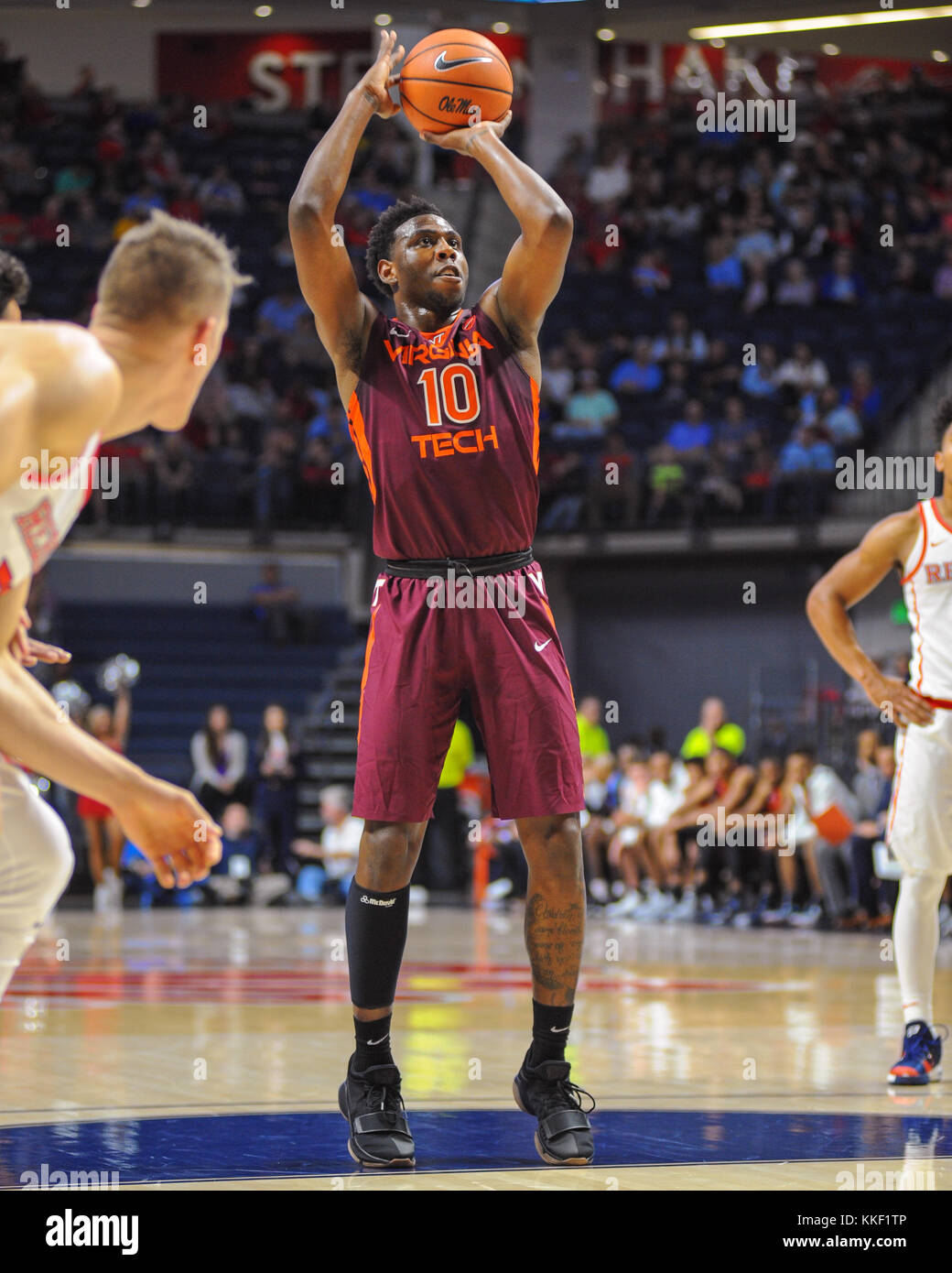 December 2, 2017; Oxford, MS, USA; Virginia Tech. guard, JUSTIN BIBBS ...