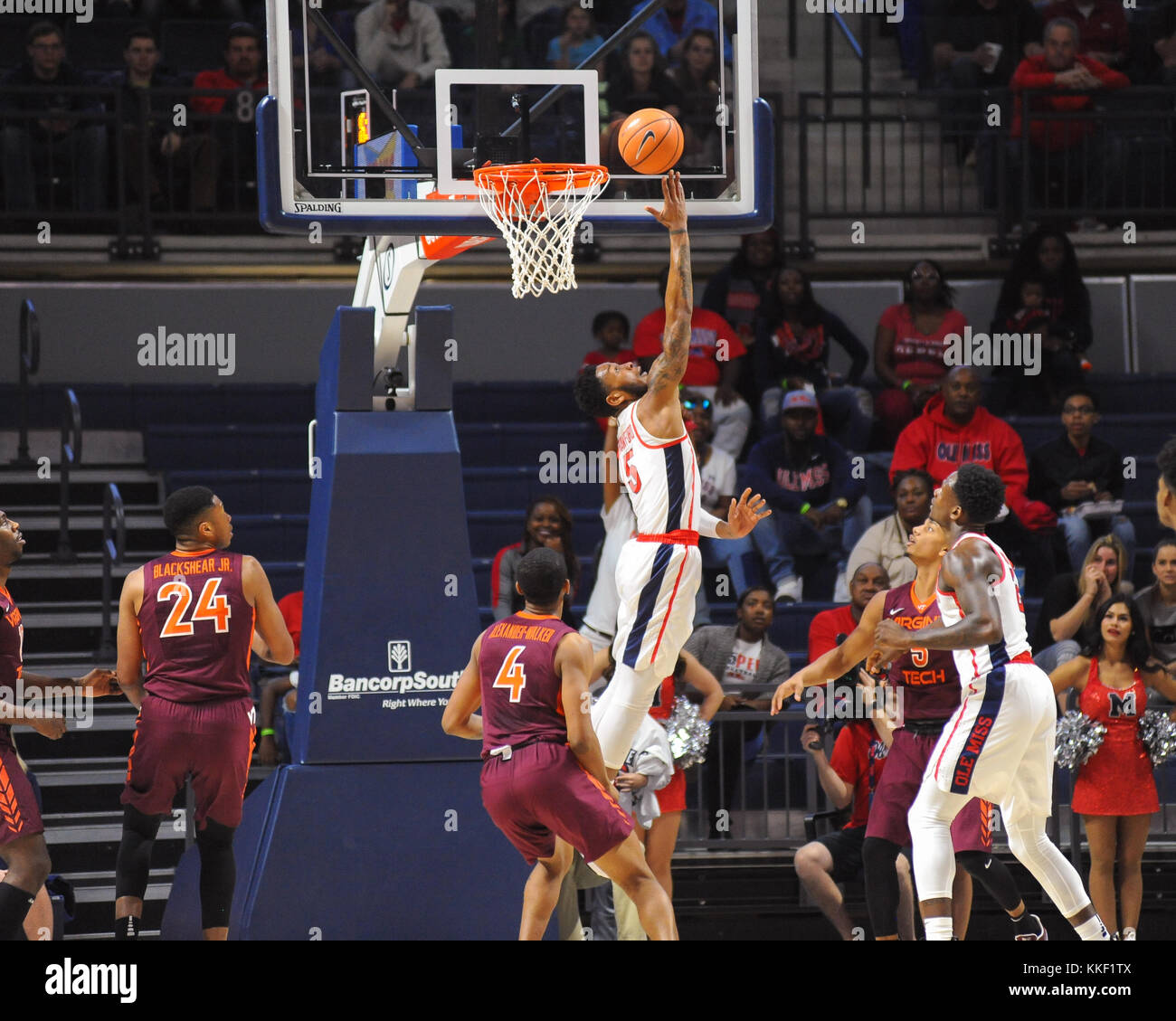 December 2, 2017; Oxford, MS, USA; Ole' Miss, MARKEL CRAWFORD (5), with ...