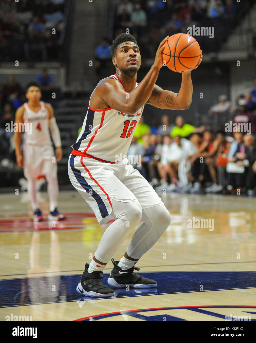 December 2, 2017; Oxford, MS, USA; Ole' Miss forward, BRUCE STEVENS (12 ...