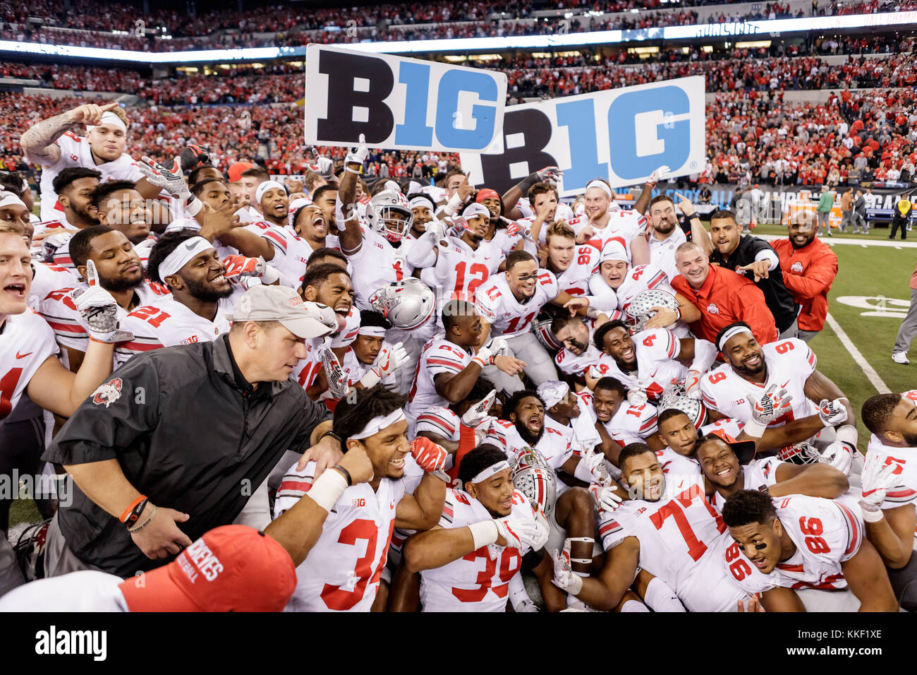 December 2nd, 2017: Ohio State Buckeyes celebrate after the Big Ten ...