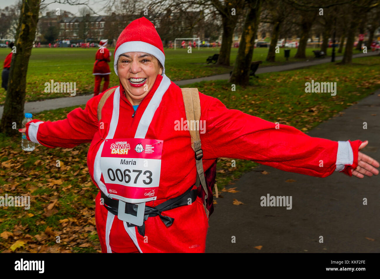 Clapham Common, London, UK. 3rd December, 2017. Participants of all ...