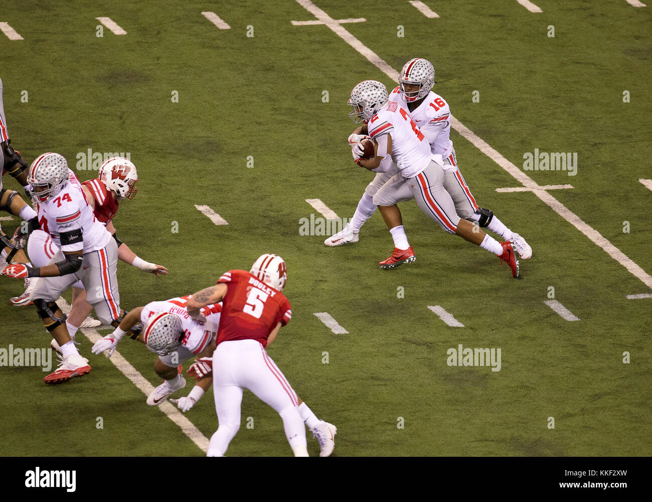 Indianapolis, Indiana, USA. 02nd Dec, 2017. Ohio State quarterback J.T ...