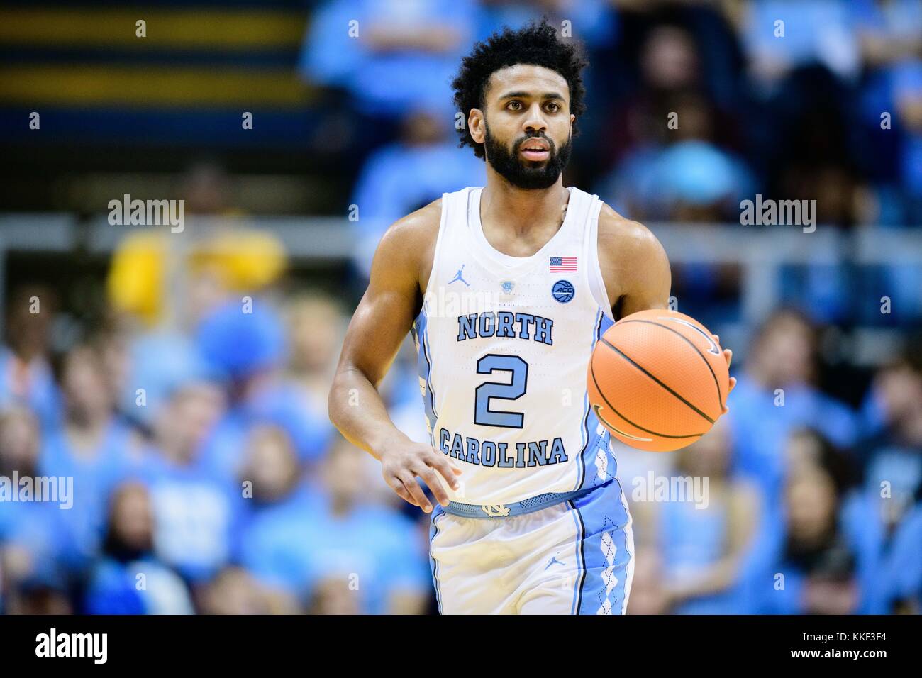 North Carolina guard Joel Berry II (2) during the NCAA College ...