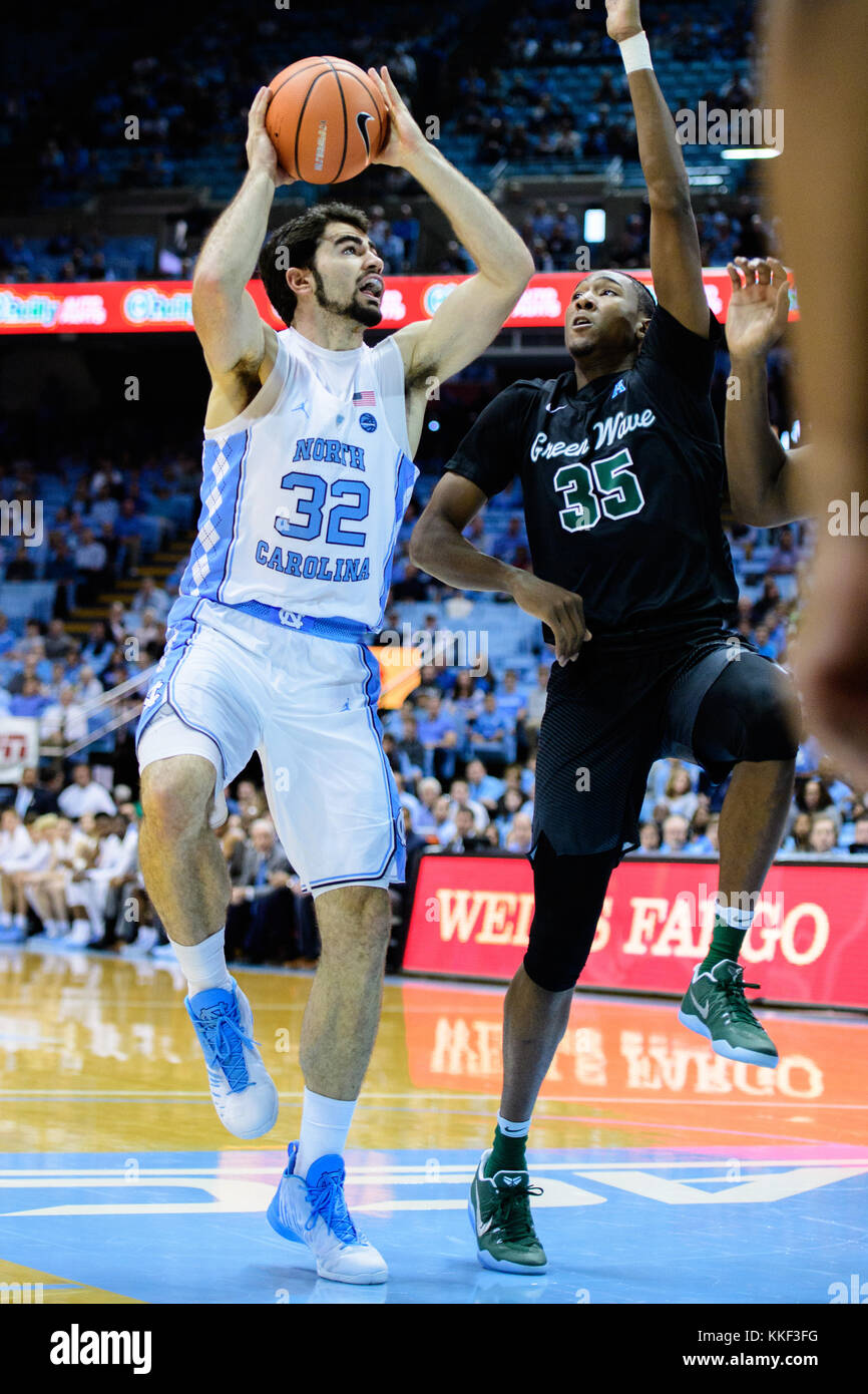North Carolina forward Luke Maye (32) during the NCAA College ...