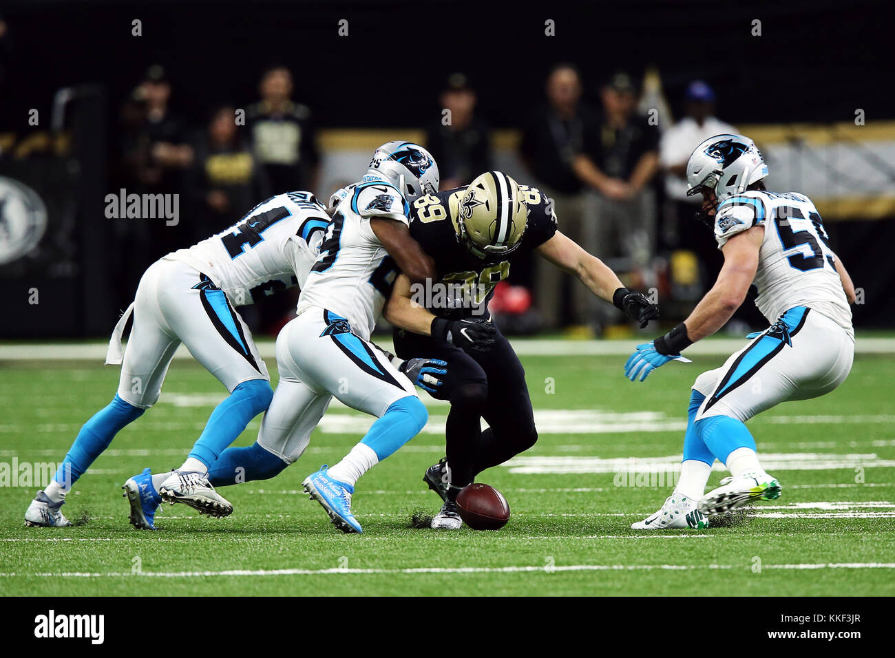 New Orleans, USA. December 03, 2017 - New Orleans Saints tight end Josh ...