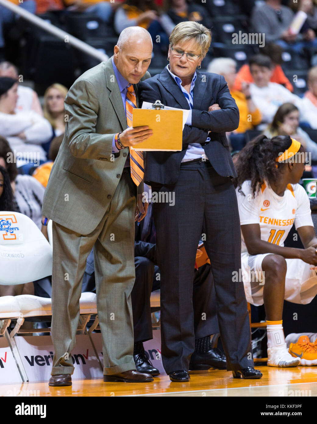 December 3, 2017: head coach Holly Warlick of the Tennessee Lady ...