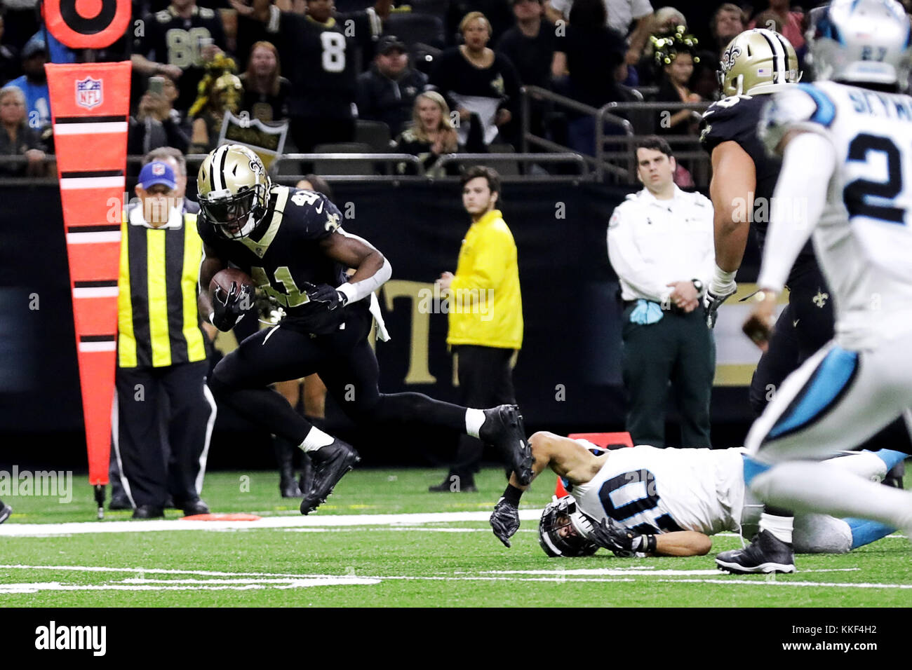 New Orleans, USA. December 03, 2017 - New Orleans Saints running back ...