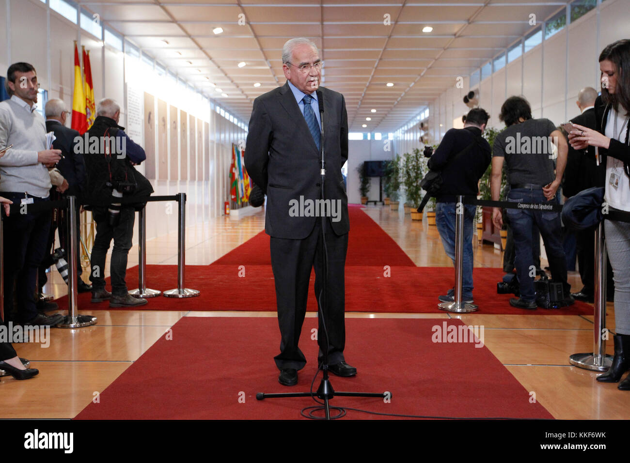 Madrid, Spain. 5th Dec, 2017. Politician Alfonso Guerra during the ...
