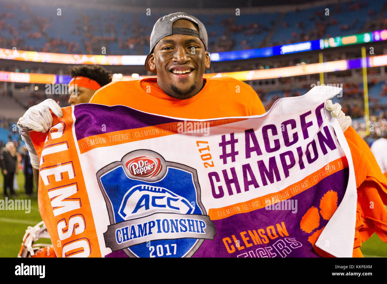 Charlotte, NC, USA. 2nd Dec, 2017. Clemson defensive end Clelin Ferrell ...