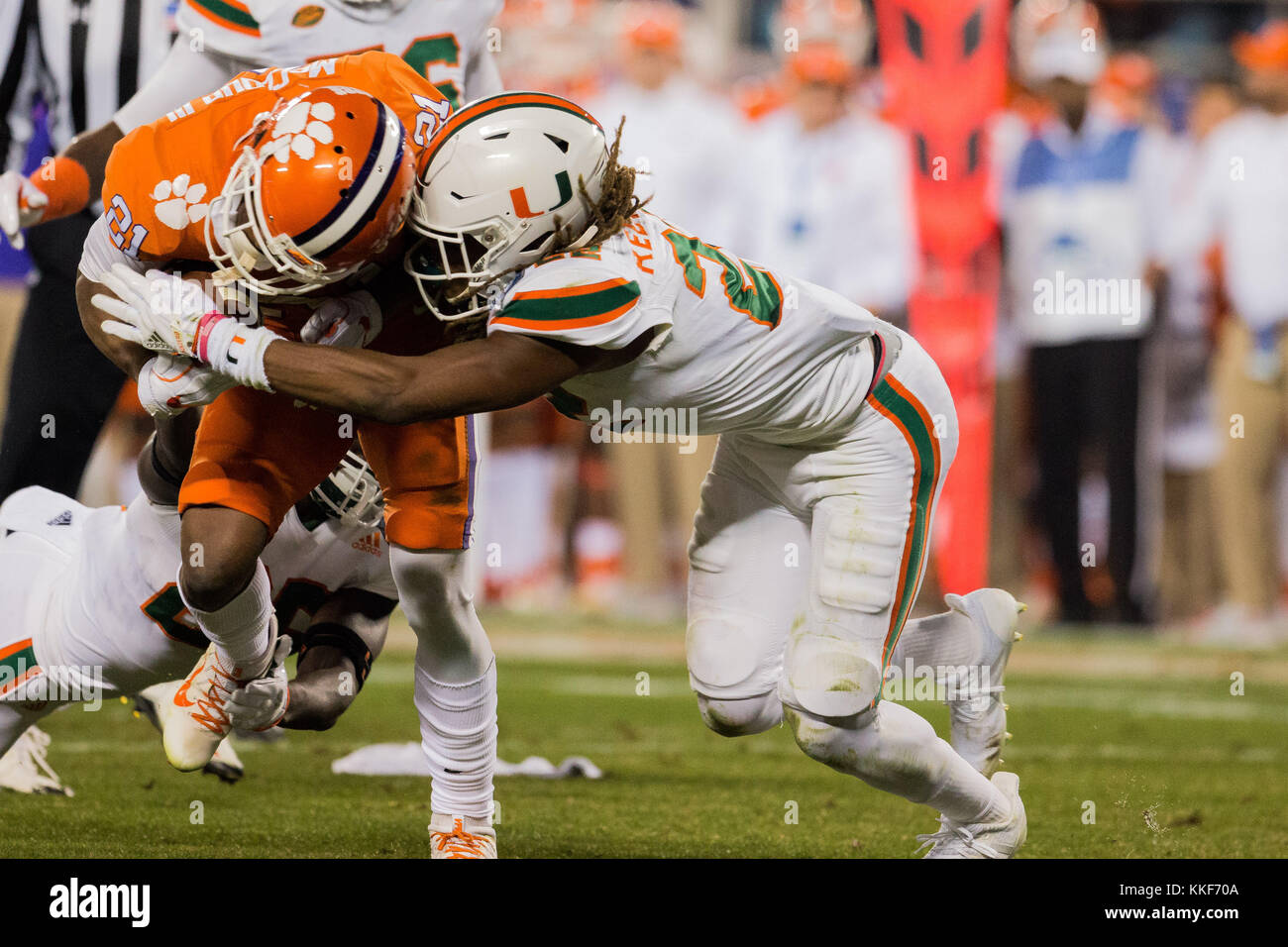 Charlotte, NC, USA. 2nd Dec, 2017. Clemson wide receiver Ray-Ray ...