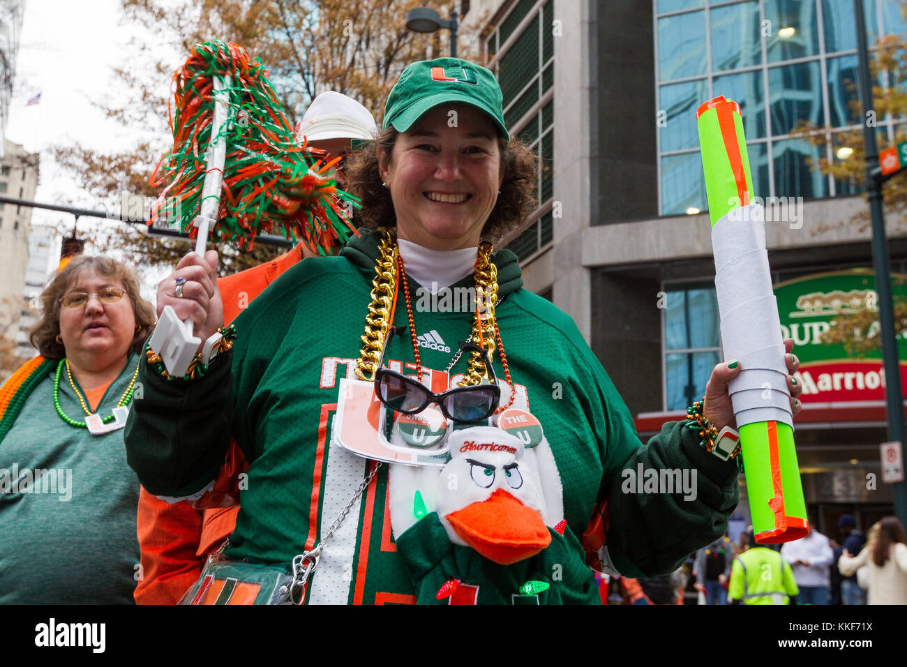 Charlotte, NC, USA. 2nd Dec, 2017. Miami fans enjoy Fan Fest before the ...