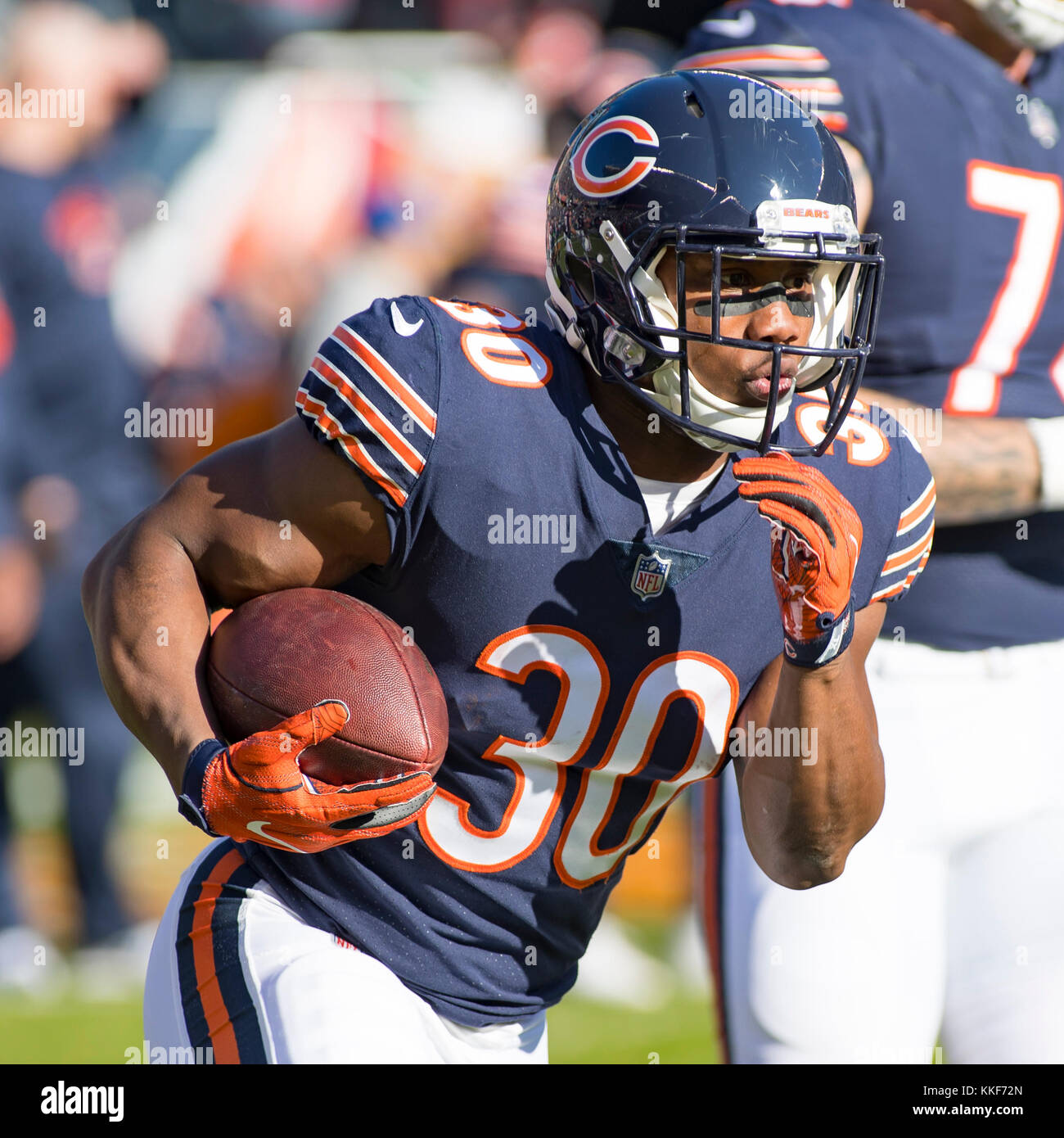 Chicago, Illinois, USA. 03rd Dec, 2017. - Bears #30 Benny Cunningham in ...