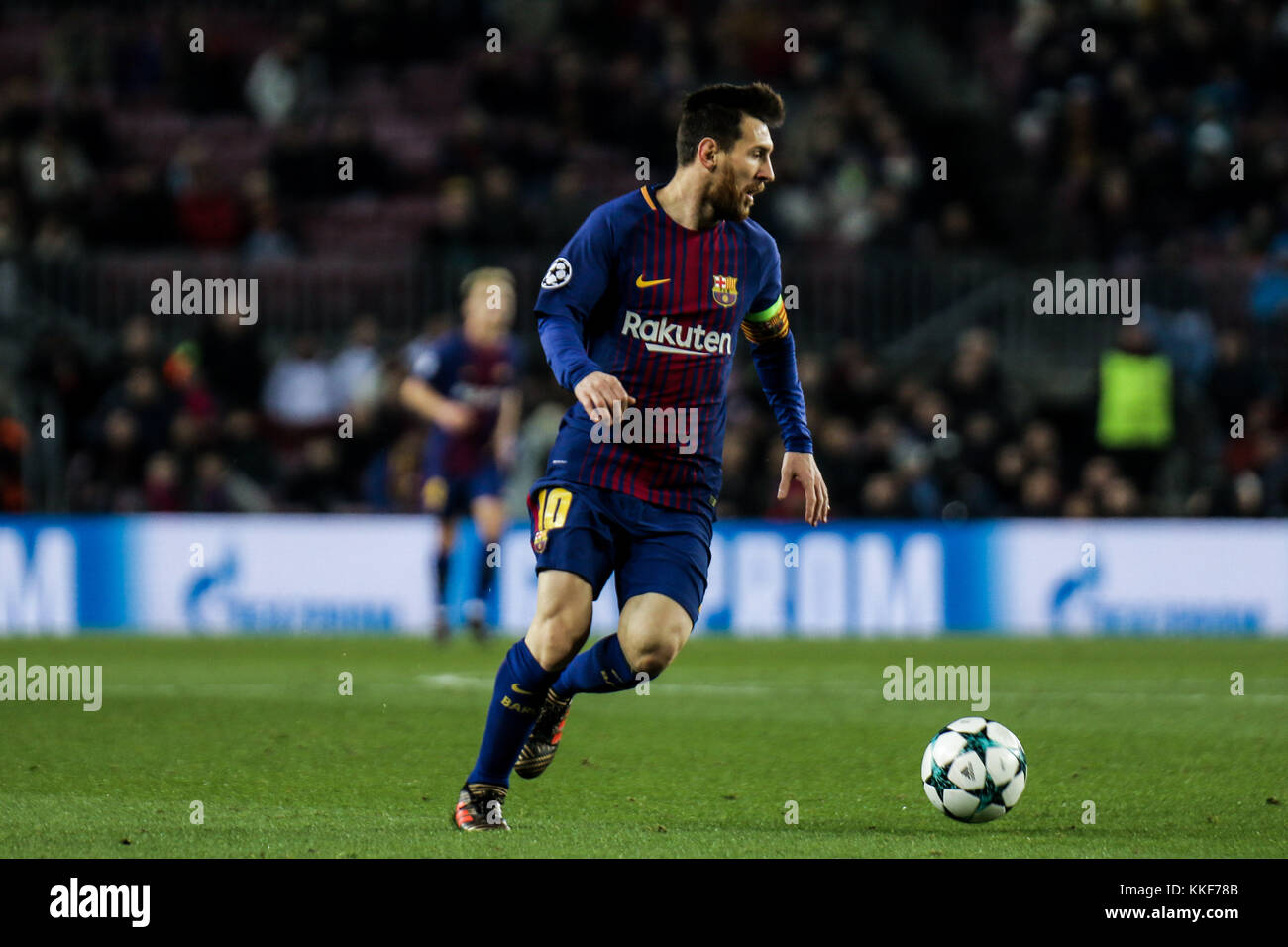 Leo Messi during the match between FC Barcelona v Sporting CP ...