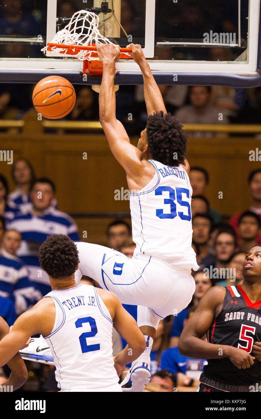 Durham, NC, USA. 5th Dec, 2017. Duke forward Marvin Bagley III (35 ...